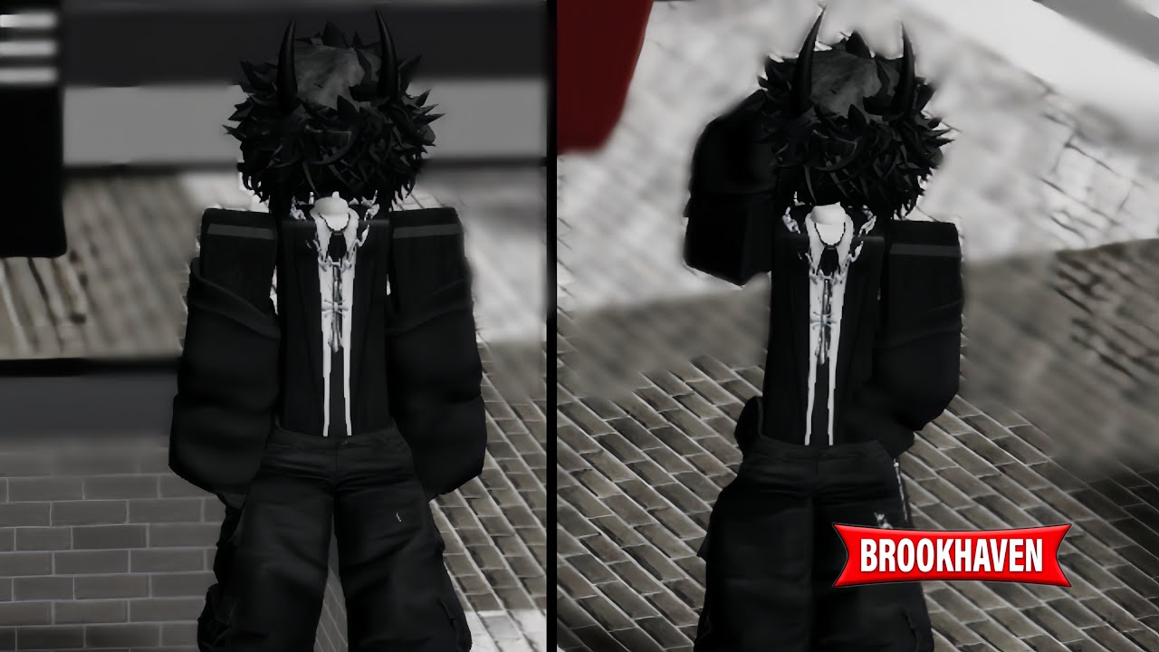 BROOKHAVEN🏡 COOL BOY BLACK AVATAR SIMPLE💫 DAN MUDAH DI TIRU - YouTube