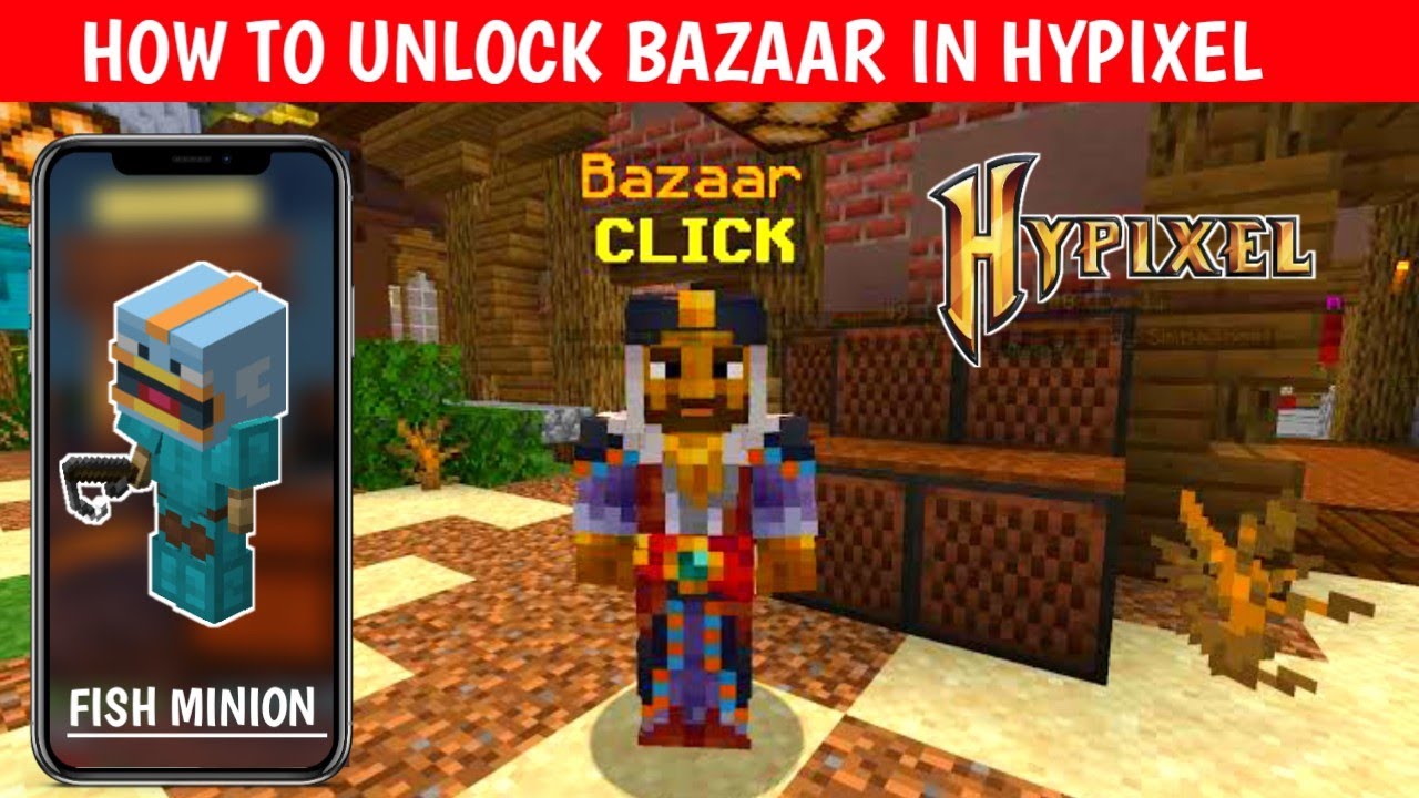 #hypixelskyblock 06 | how to unlock bazaar in HYPIXEL | make sam's scythe in hypixel skyblock ...