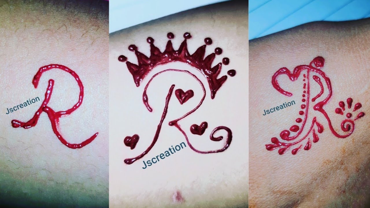 R Alphabet mehndi design tattoo.R mehndi tattoo.R Tattoo 2020 body Art ...