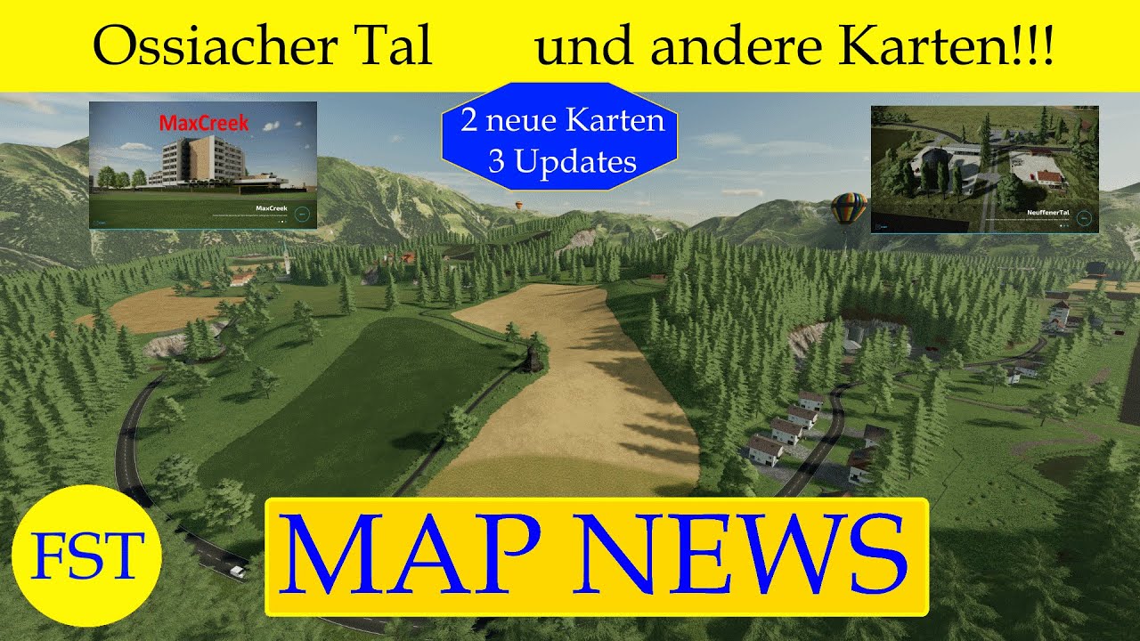 LS22 MAP NEWS Ossiacher Tal und andere Karten!!! 12.-13.1.23 (2 neue ...