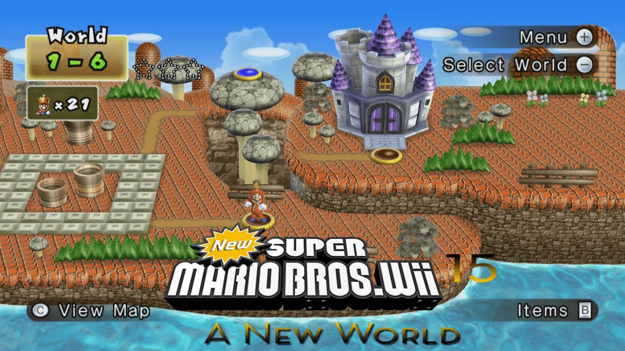 NSMBW 15 A New World #2 Walkthrough 100% - YouTube