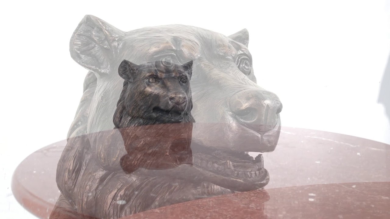 Bronze Bear Coffee Table Sculpture from Metropolitan Galleries Inc ...