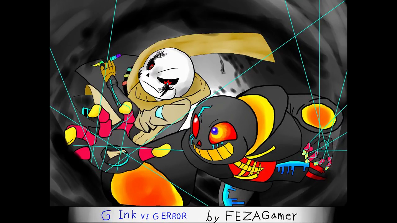 [undertale comic AU] g!ink sans vs g!rror sans ตอนที่ 8 - 2 พลังที่ ...