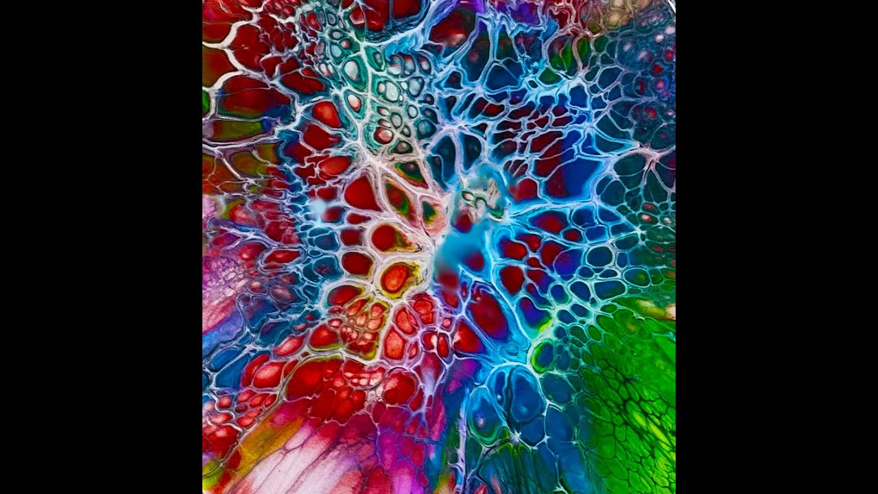 Let's Get To Blooming~Hex Tile Blooms~Acrylic Pouring~Shelee Blooms~190 ...