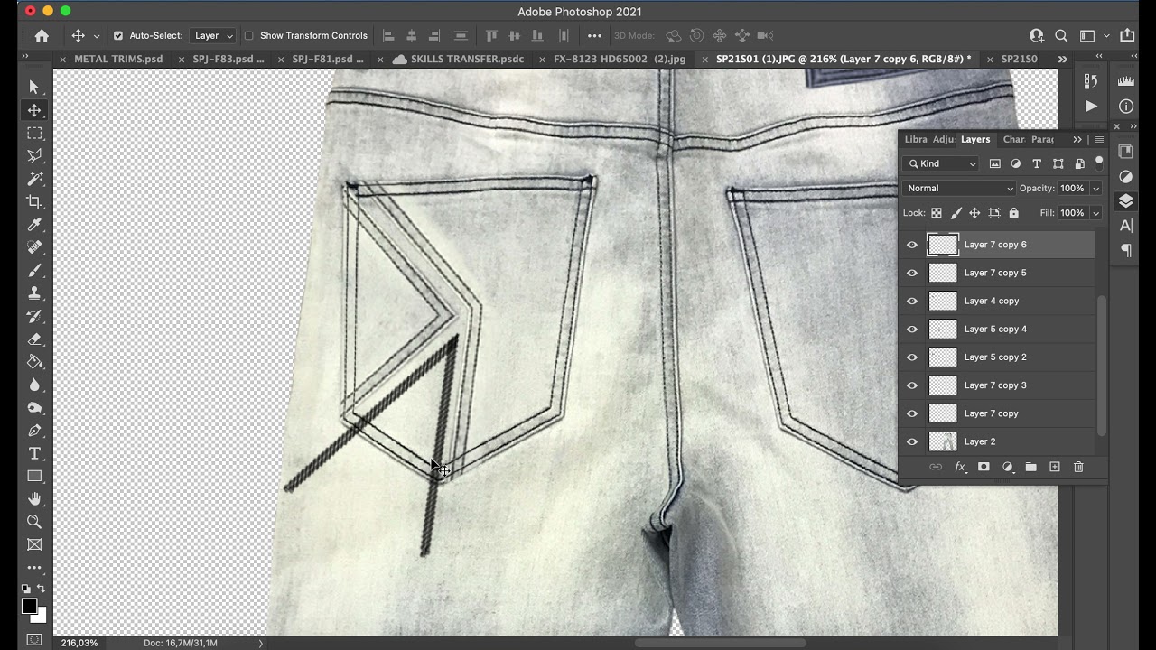 THE MAKING OF A SPOGI DENIM JEANS POCKET - YouTube