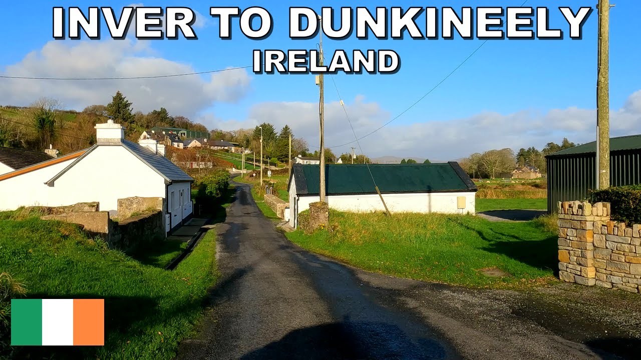 DRIVING from INVER VILLAGE to DUNKINEELY VILLAGE in IRELAND 🇮🇪 4K ...