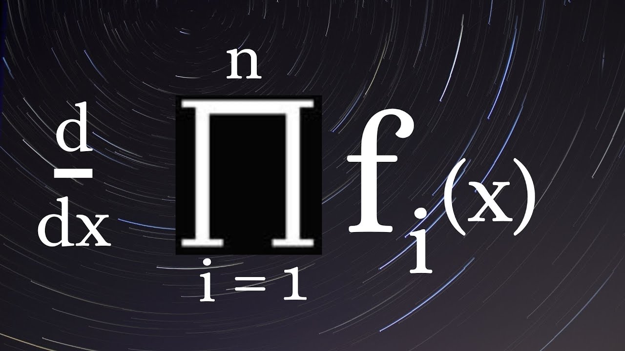 Dérivée d'un produit : formule généralisée - YouTube