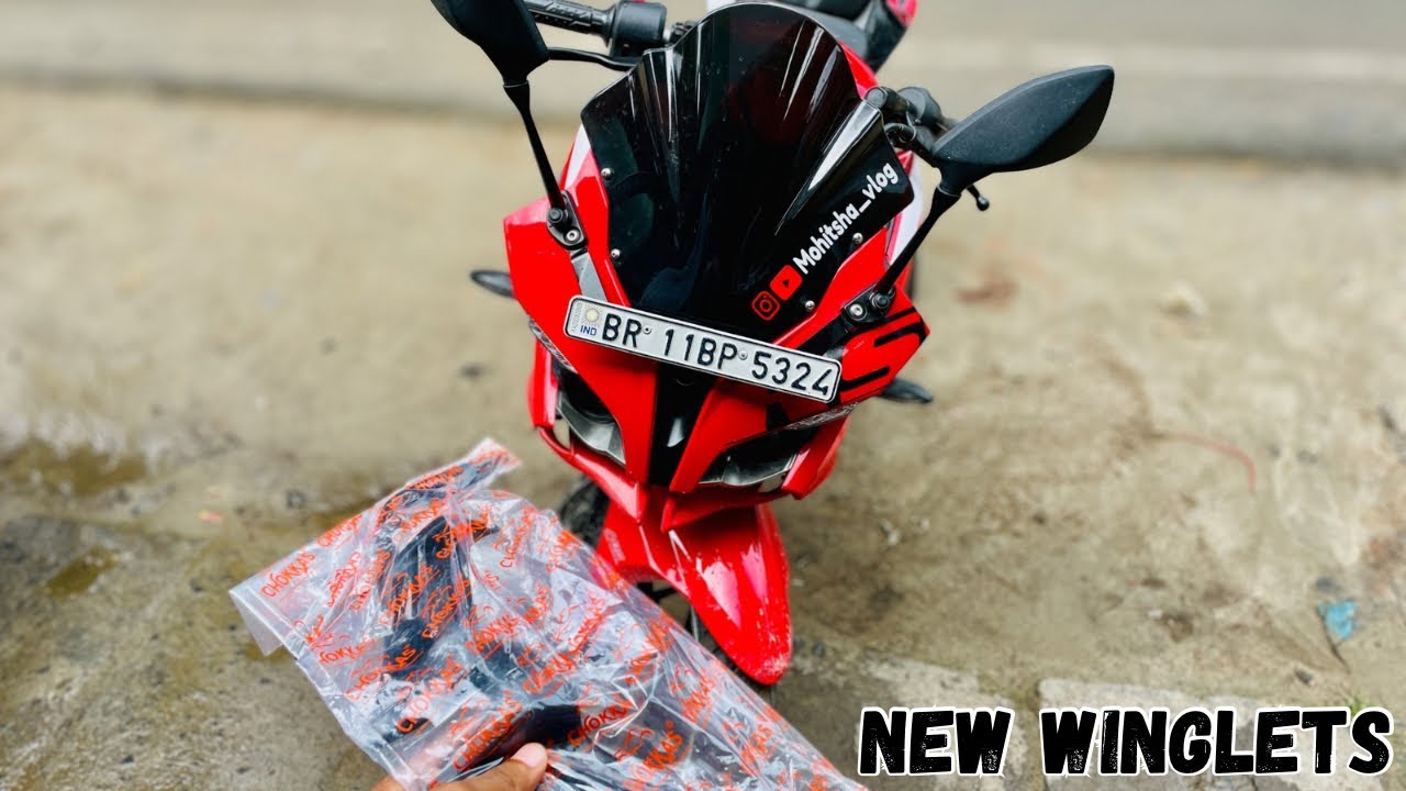 NEW PULSER RS 200 BLACK 💥/ 2025 WINGLET INSTALATION VIDEO 🥵 - YouTube
