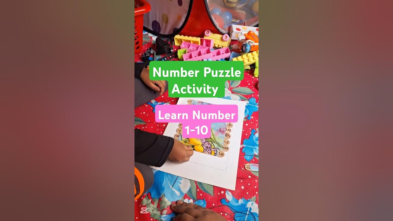 Number Puzzle Activity | Learn Number 1-10 | DIY Number Puzzle. #shorts ...