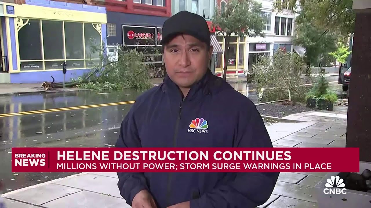 Hurricane Helene slams Gulf Coast - YouTube