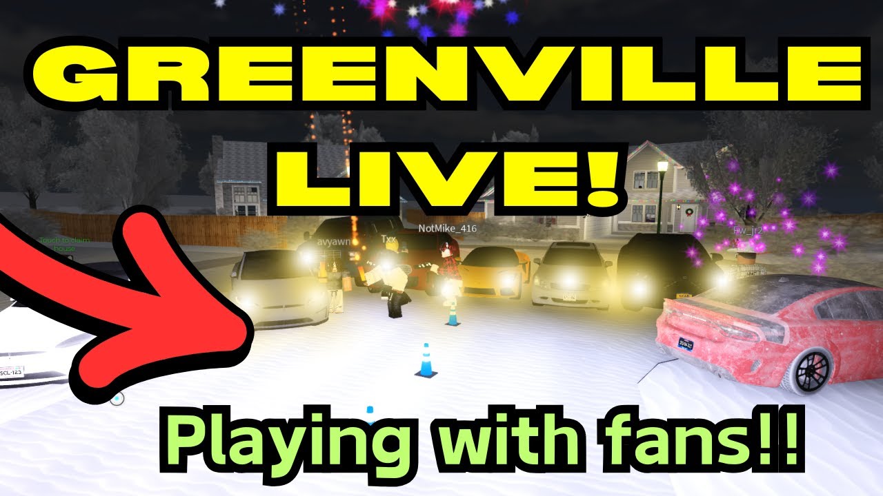 Greenville Roblox Winter Update ROLEPLAY Live| PLAYING WITH FANS- ROAD ...
