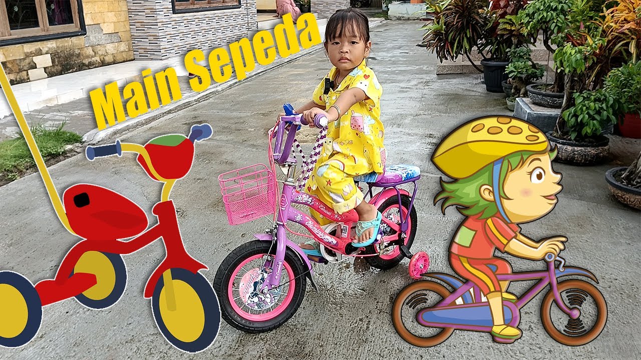 Seru Banget !! Zain Main Sepeda Bersama Teman Sambil Jalan-jalan Sore ...