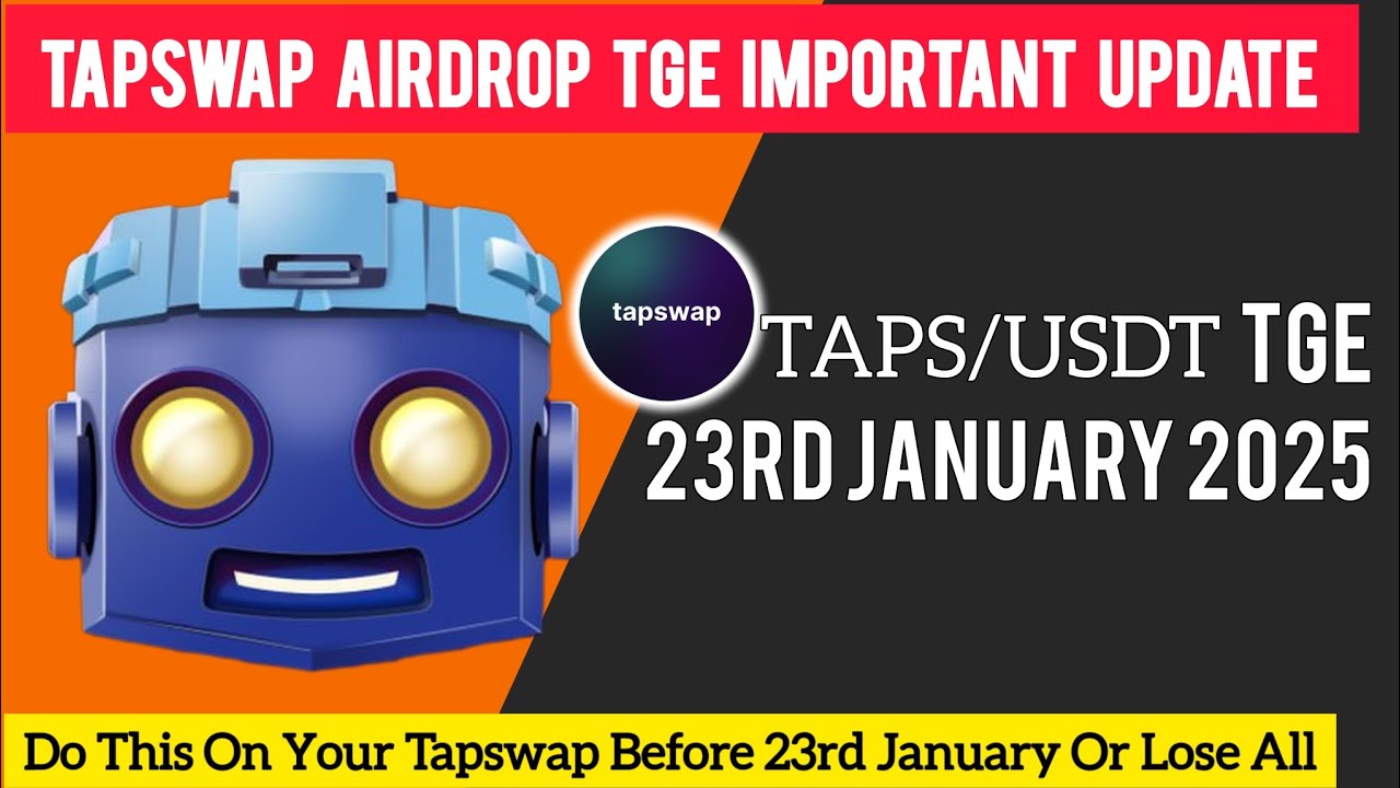 Tapswap Airdrop Update| 6 Important Requirements For Tapswap Airdrop ...