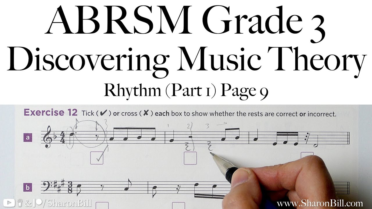ABRSM Discovering Music Theory Grade 3 Rhythm (Part 1) Page 9 with ...