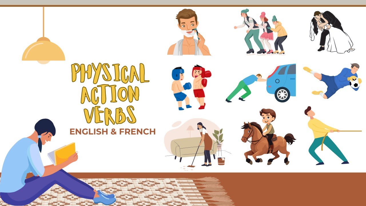 Physical action verbs / Verbes d'action physique en anglais/ English ...