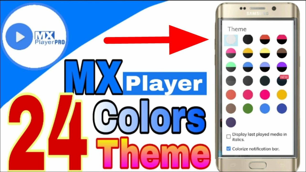 how to enable Colours Theme on mx player।। Android।। - YouTube