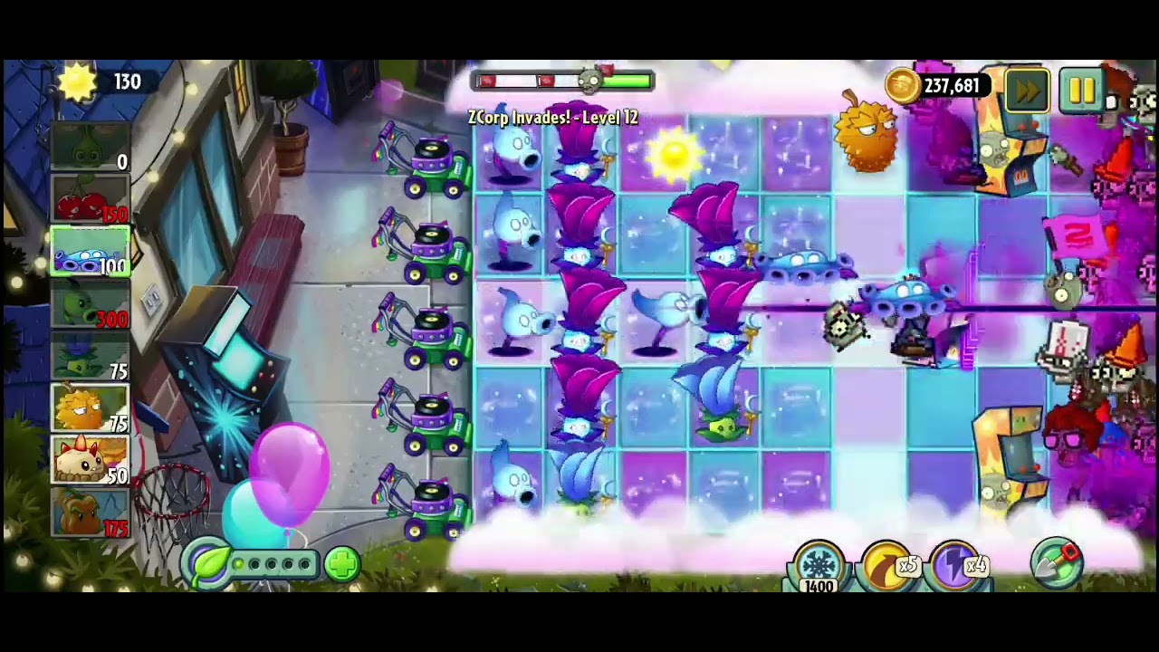 PvZ 2 Reflourished: ZCorp Invades! 2025 - Level 12 - YouTube