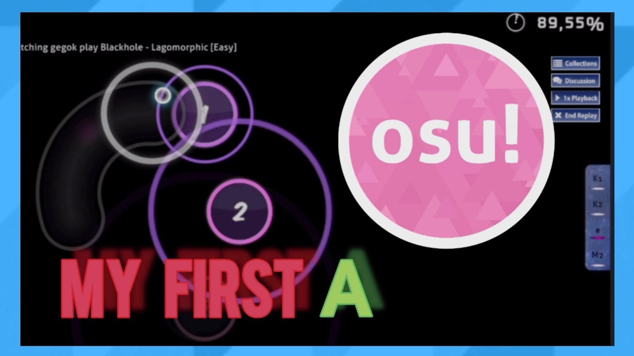 MY FIRST A IN OSU! lagomorphic [Easy] - YouTube