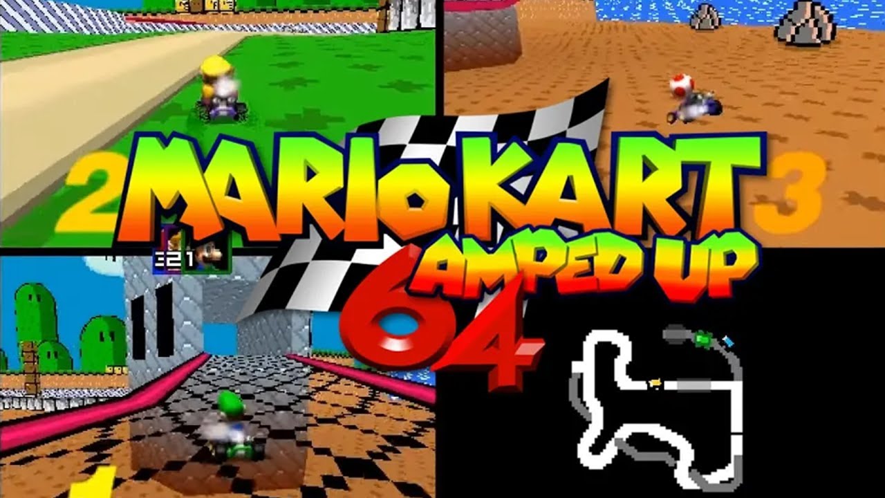 Mario Kart 64 Amped Up (MK64 Hack) ALL CUPS 3-Player Online Races via ...