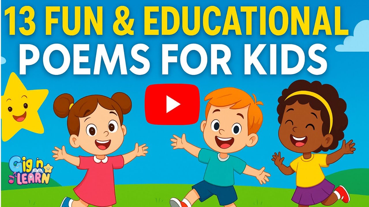 Tippy toes tiger and more | New Short poems for kids | Gig n learn with ...