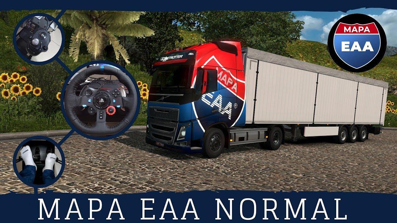 ETS2 Primeira Viagem No Mapa EAA - YouTube