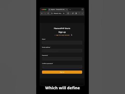 How to Enable All Authentication Features in FilamentPHP #filament #shorts - YouTube