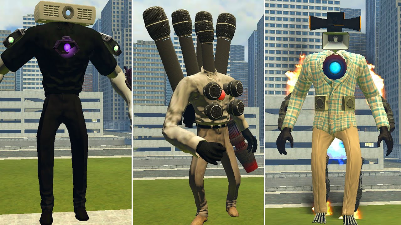 Epic Showdown: Upgraded Cameraman Crookback vs. Clockman in Garry's Mod ...