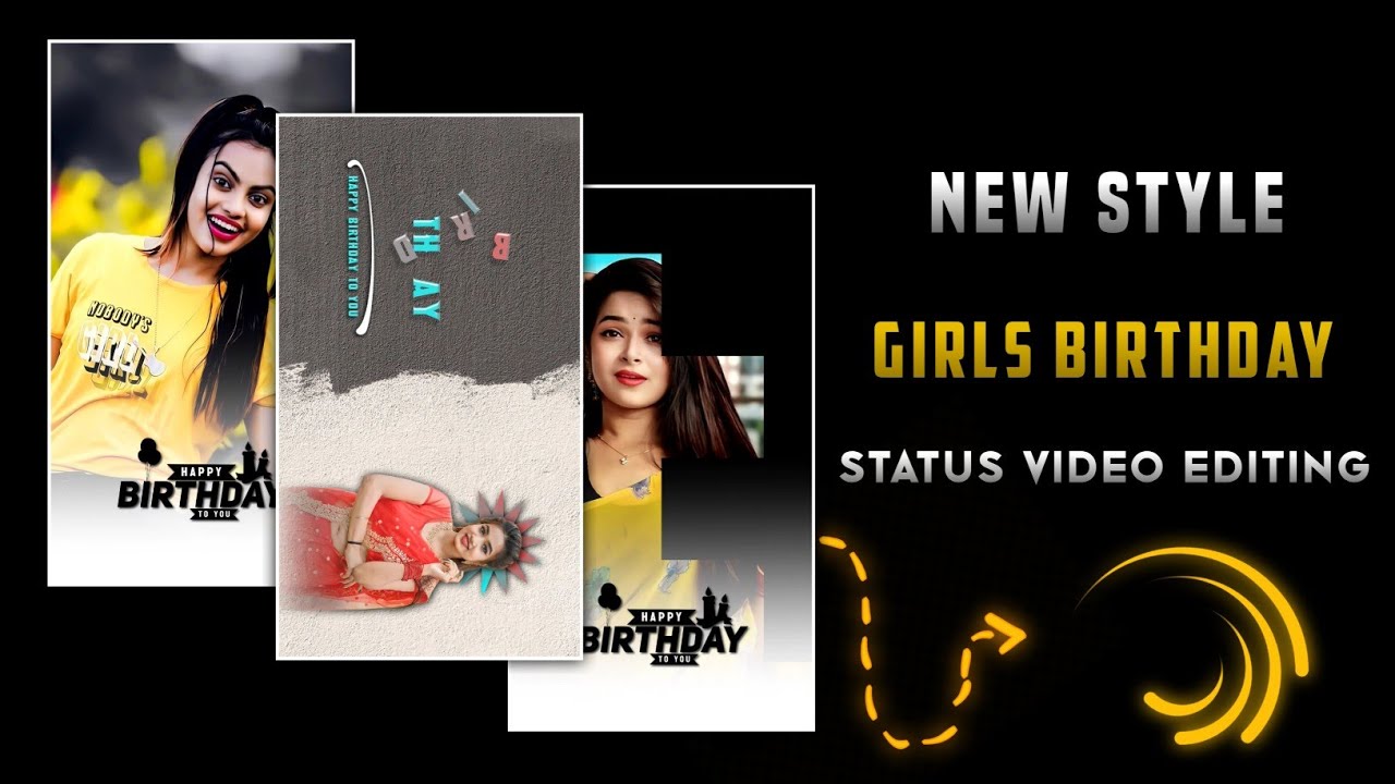 🎂Girls Birthday Video Editing | New Style Birthday Video Editing ...