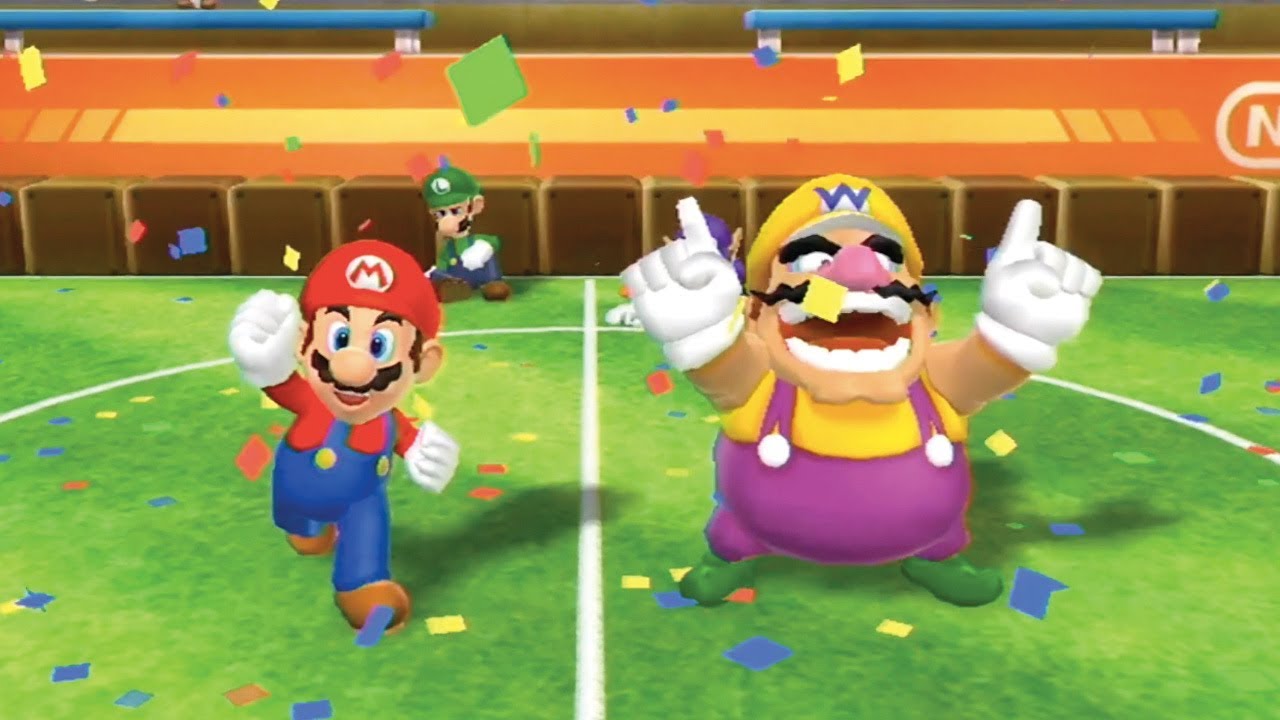 Mario Party 9 - Shell Soccer (Mario/Wario vs Luigi/Waluigi ...