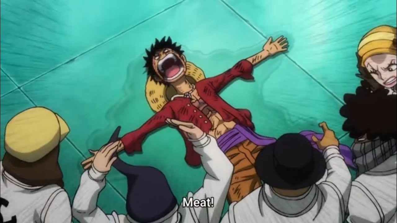 LUFFY SAY "GIVE ME MEAT" ONE PIECE EP 1041 #onepiece - YouTube