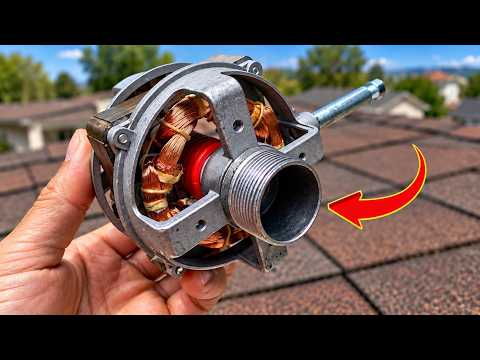 Die verrückte Erfindung eines 65-jährigen Mechanikers! Er verwandelt einen alten Lüftermotor in eine