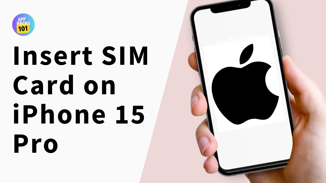 iPhone 15 Pro: How to insert the SIM card? Installation of the nano SIM ...