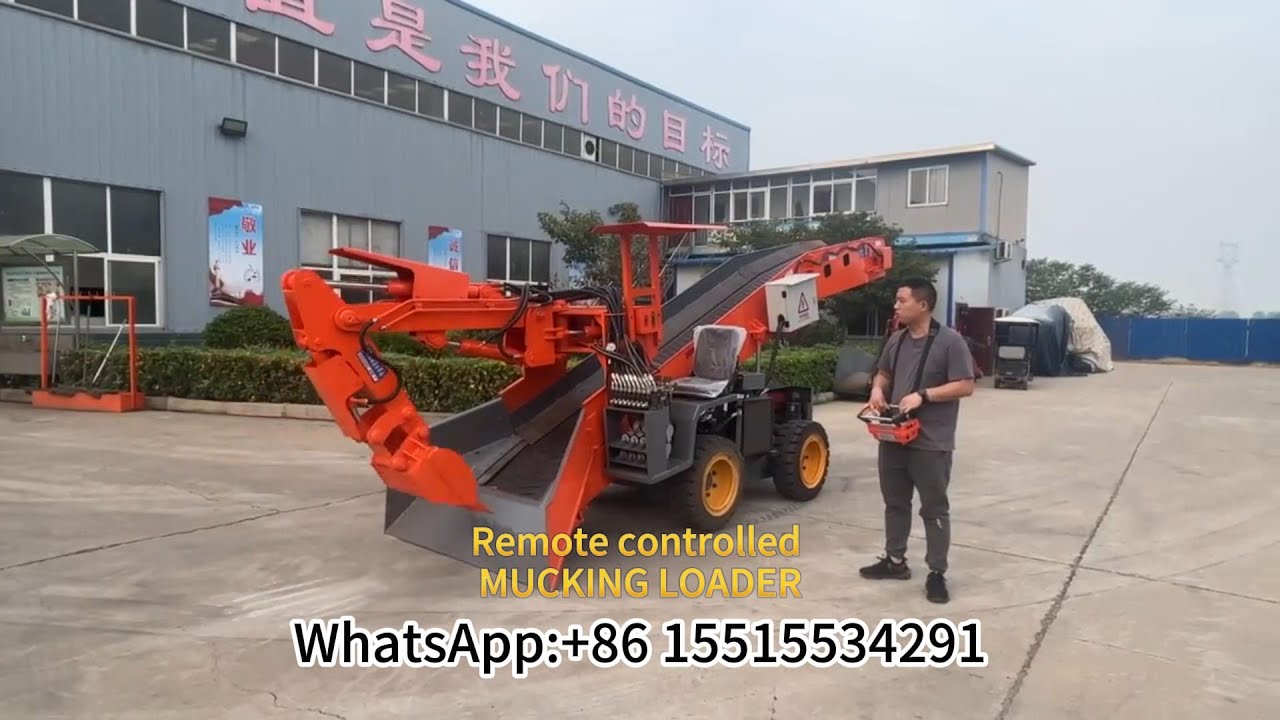Remote controlled MUCKING LOADER - YouTube