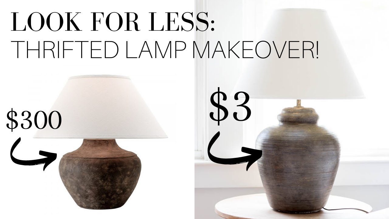 Look for LESS - Thrifted Lamp Makeover! - YouTube