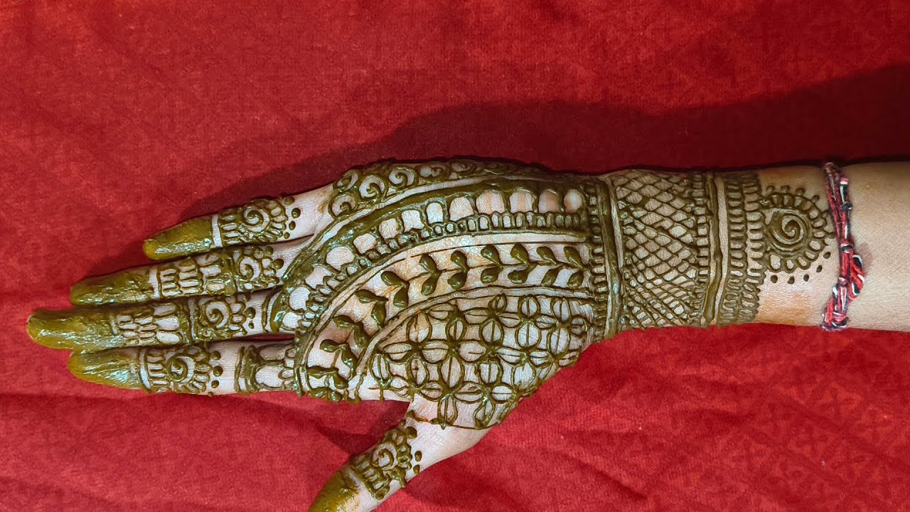 flower mehndi design back hand # mehndi design #dm for mehndi related ...