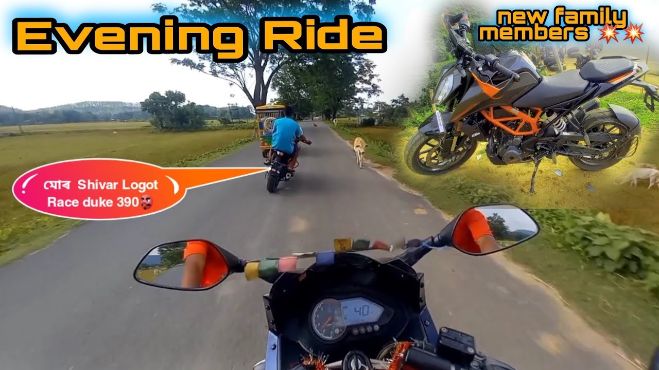 Evening Ride with My Shiva and Duke 390 💥💥 new family members with ...