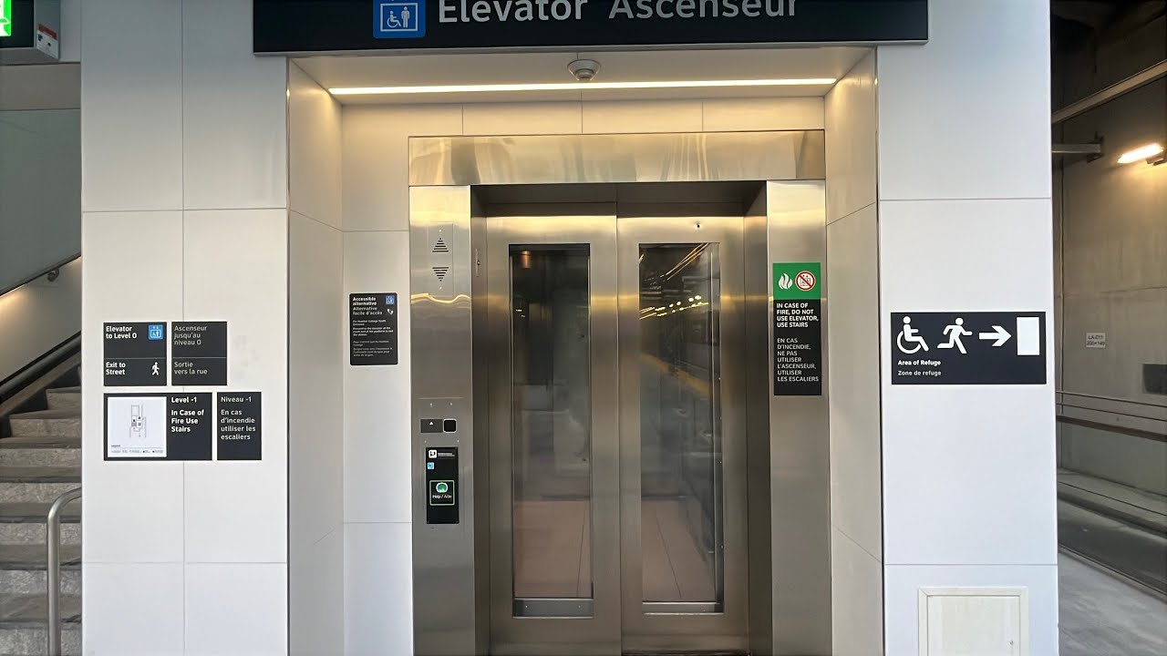 New Elevators at Toronto TTC Humber College LRT Station 12/7/2025 - YouTube