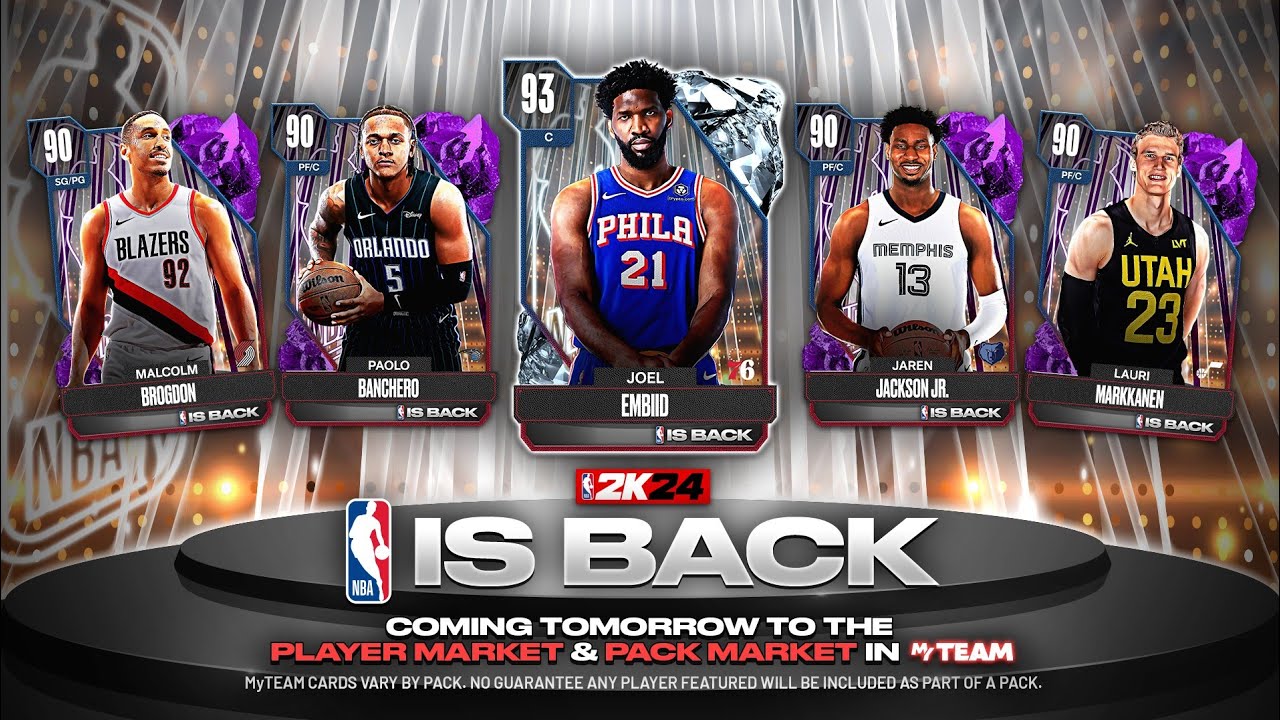 DIAMOND EMBIID, AMY JJJ, AMY PAOLO AND MORE IN NBA IS BACK PACKS TMRW ...
