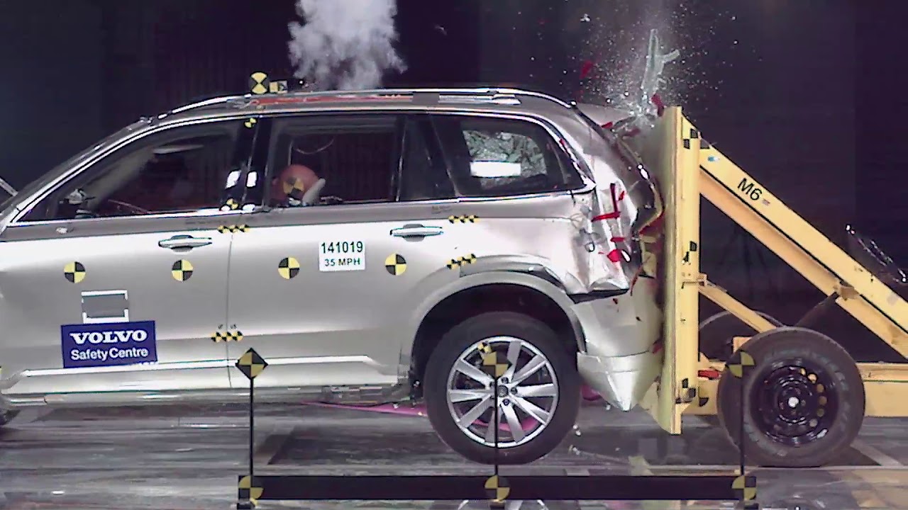 Volvo Viet Nam Volvo XC90 rear end crash test - YouTube