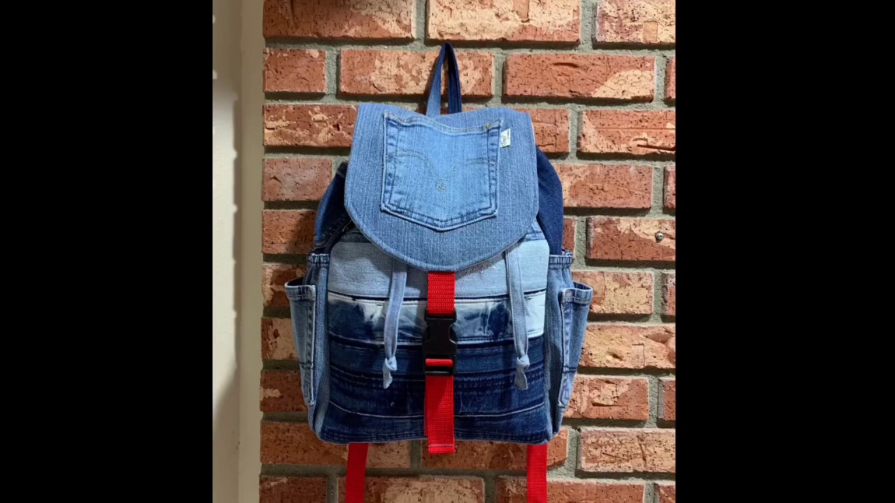 Diy backpack bag, Jean backpack tutorial video #suzansuziyim - YouTube