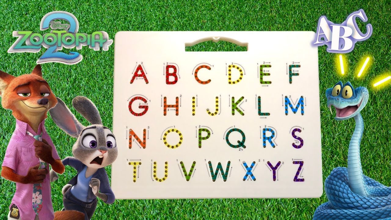 ANIMALS in ZOOTOPIA 2 from A to Z - Learn to write ABC with MAGNATAB ...