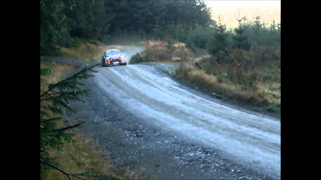 WRC Wales Rally GB 2011 Highlights Featuring Kimi Raikkonen off stage ...
