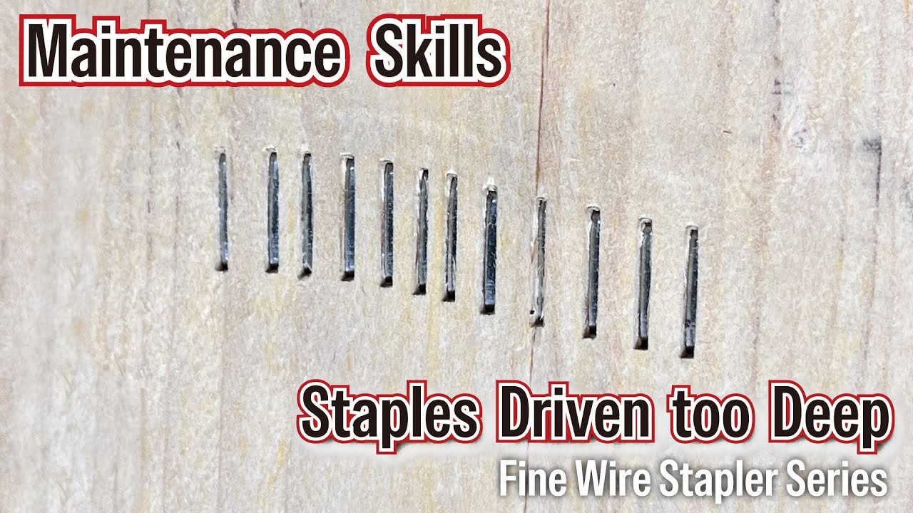 Fine Wire Stapler Repair- How to Fix Staples Driven too Deep - YouTube