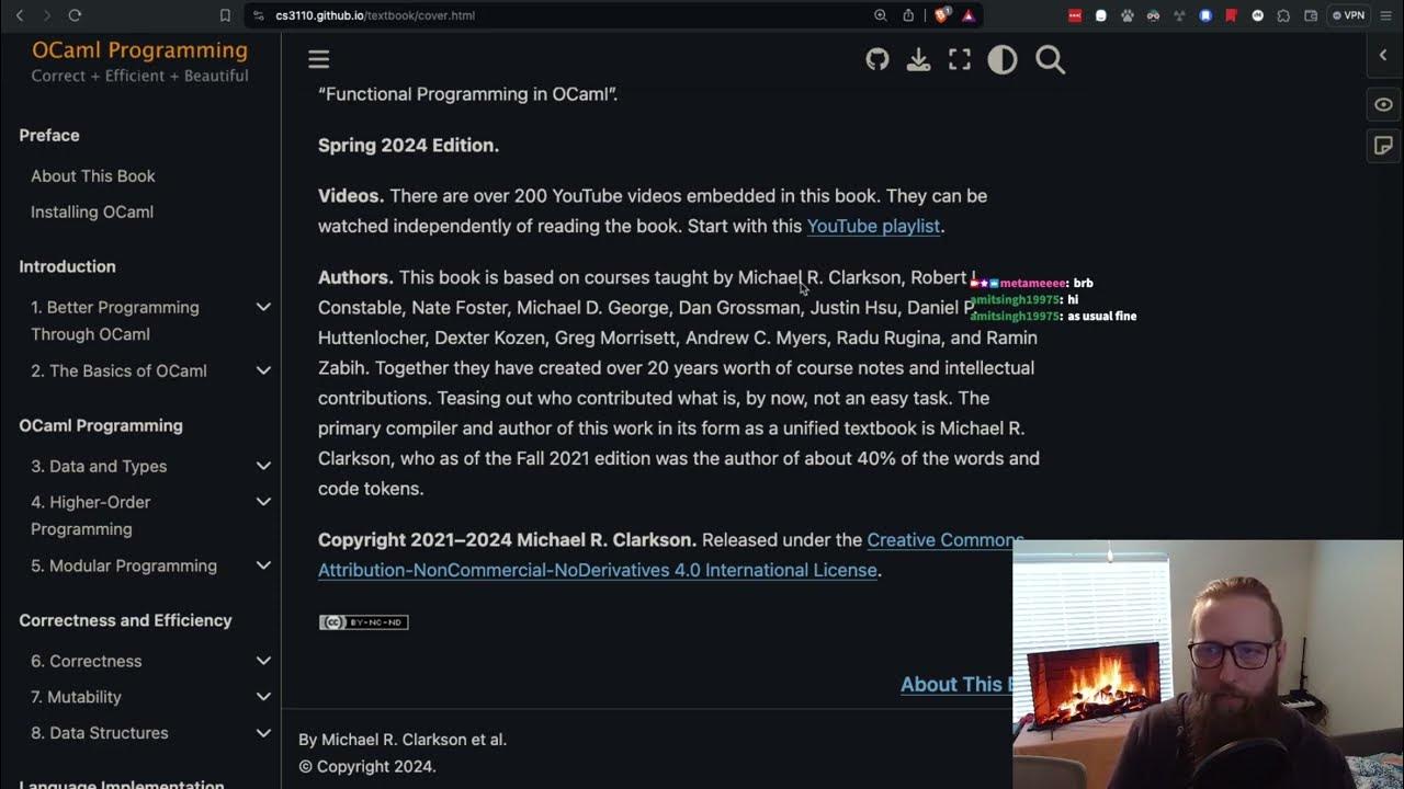 Speedrunning CS3110 - OCaml Programming Book 🐫 (Part 1) - YouTube