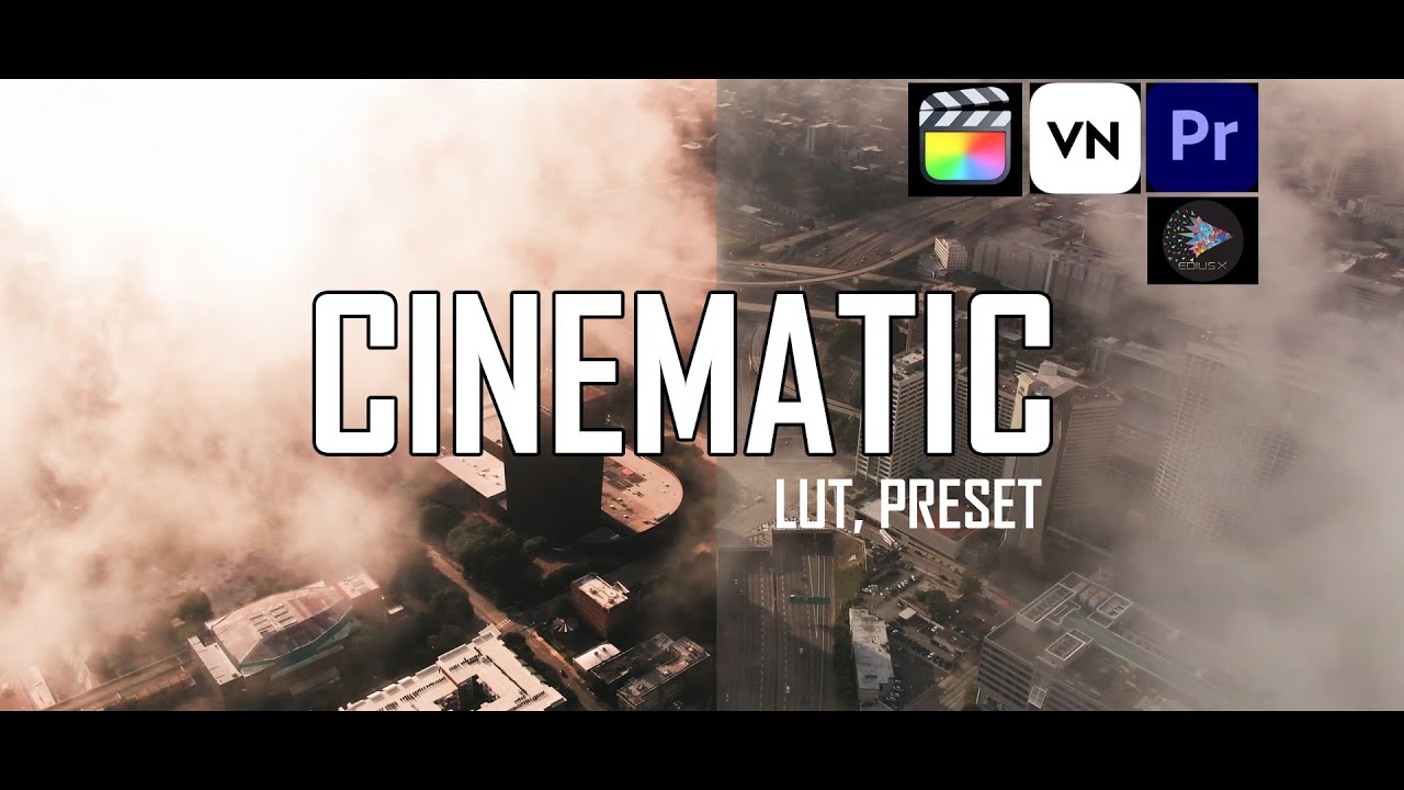 Cinematic color grading in adobe premiere ,fcp x,edius and VN with LUT - YouTube