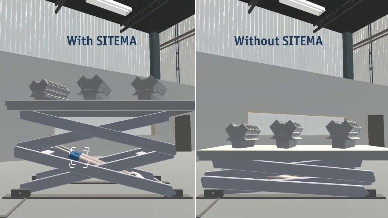 Securing Lifting Tables - SITEMA Safety Locks - YouTube