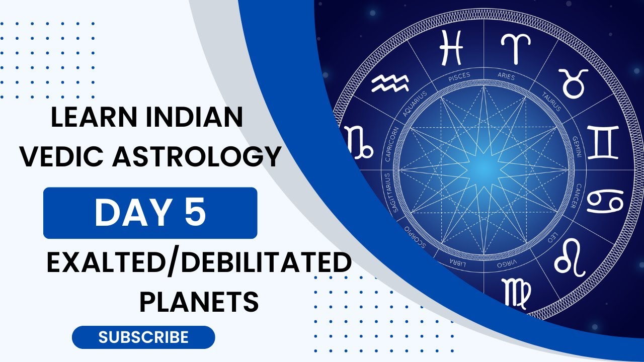 Astro Class Day 5 - Exaltation, Debilitation of planets - YouTube