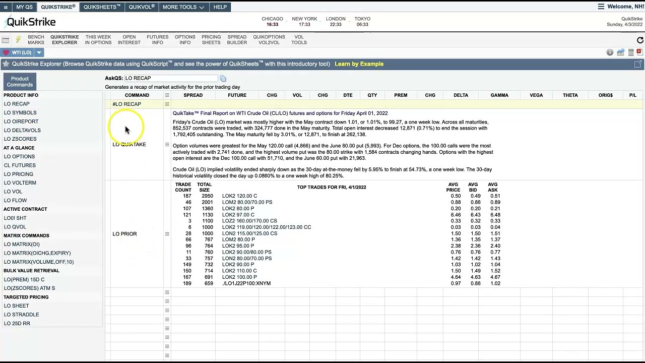 QuikStrike Explorer - An Introduction to QuikScript and the power of ...