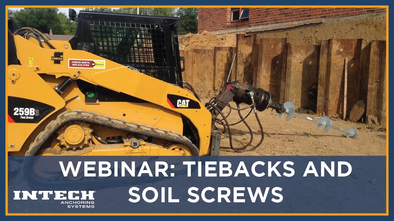 2020 Webinar Presentation: Tiebacks and Soil Screws - YouTube
