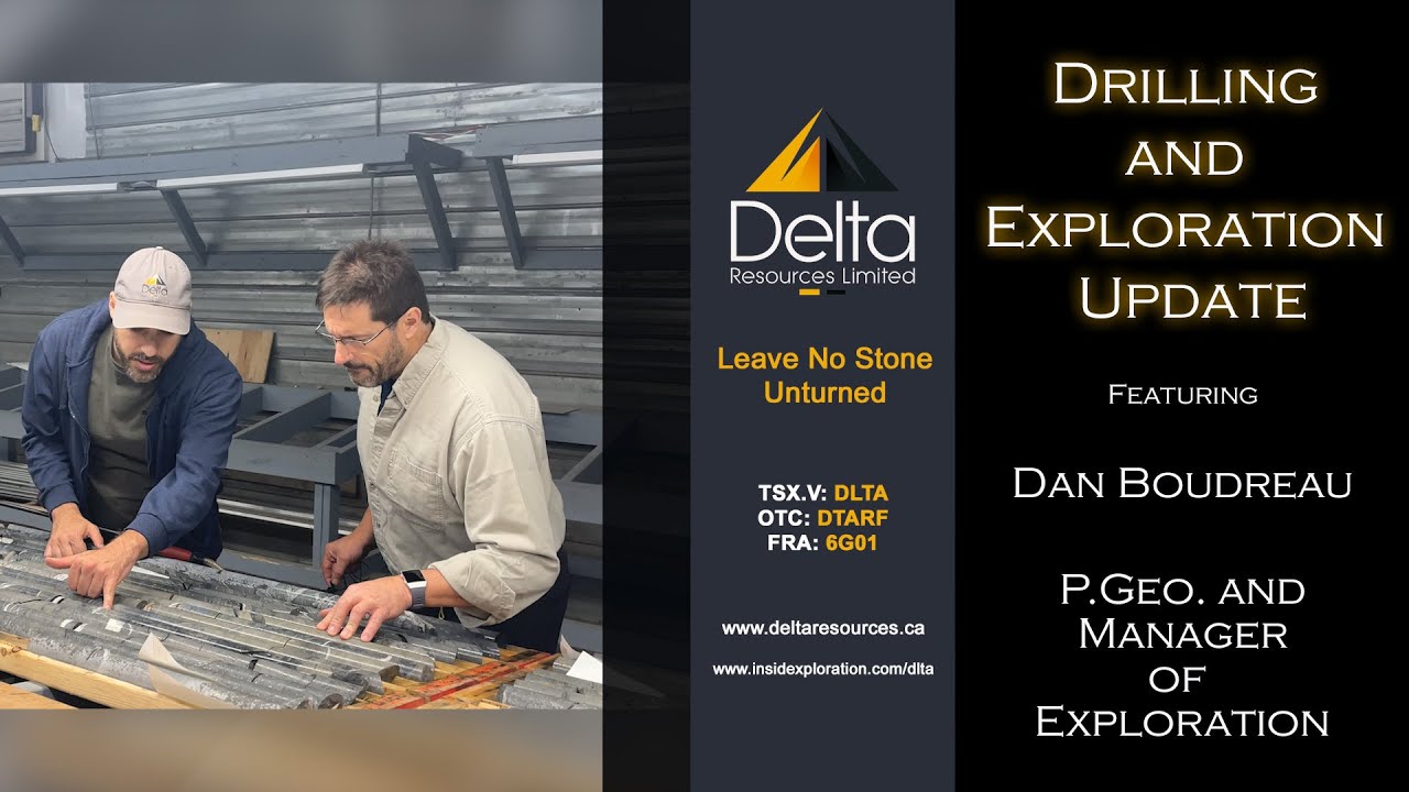 Exploration Drilling at Delta 1 - Delta Resources (TSXV: DLTA) - YouTube